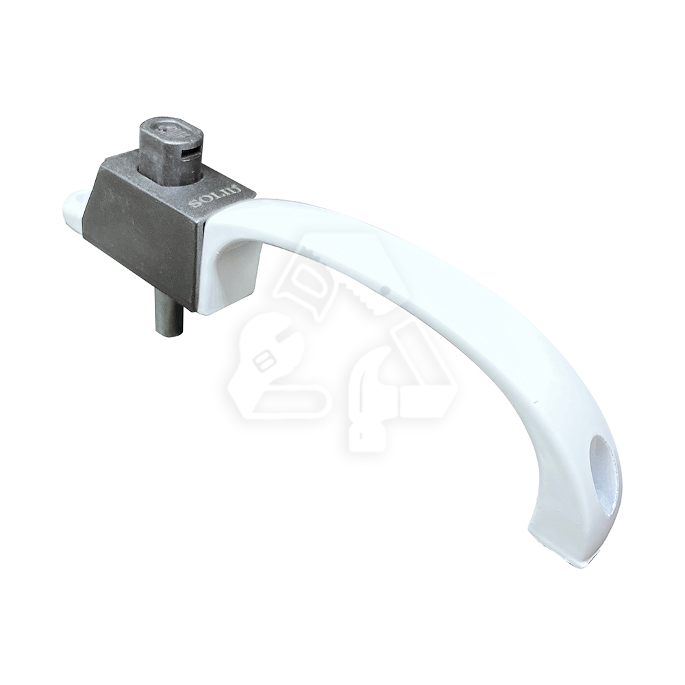 Sliding Push Lock White - Hardware Store