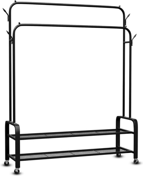 Double Pole Cloth Rack