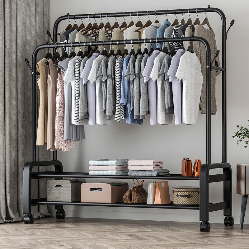 Double Pole Cloth Rack