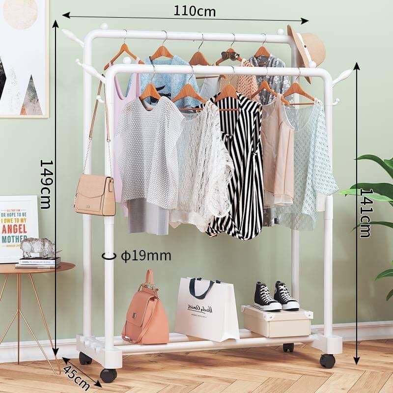 Double Curved Shape Cloth Rack