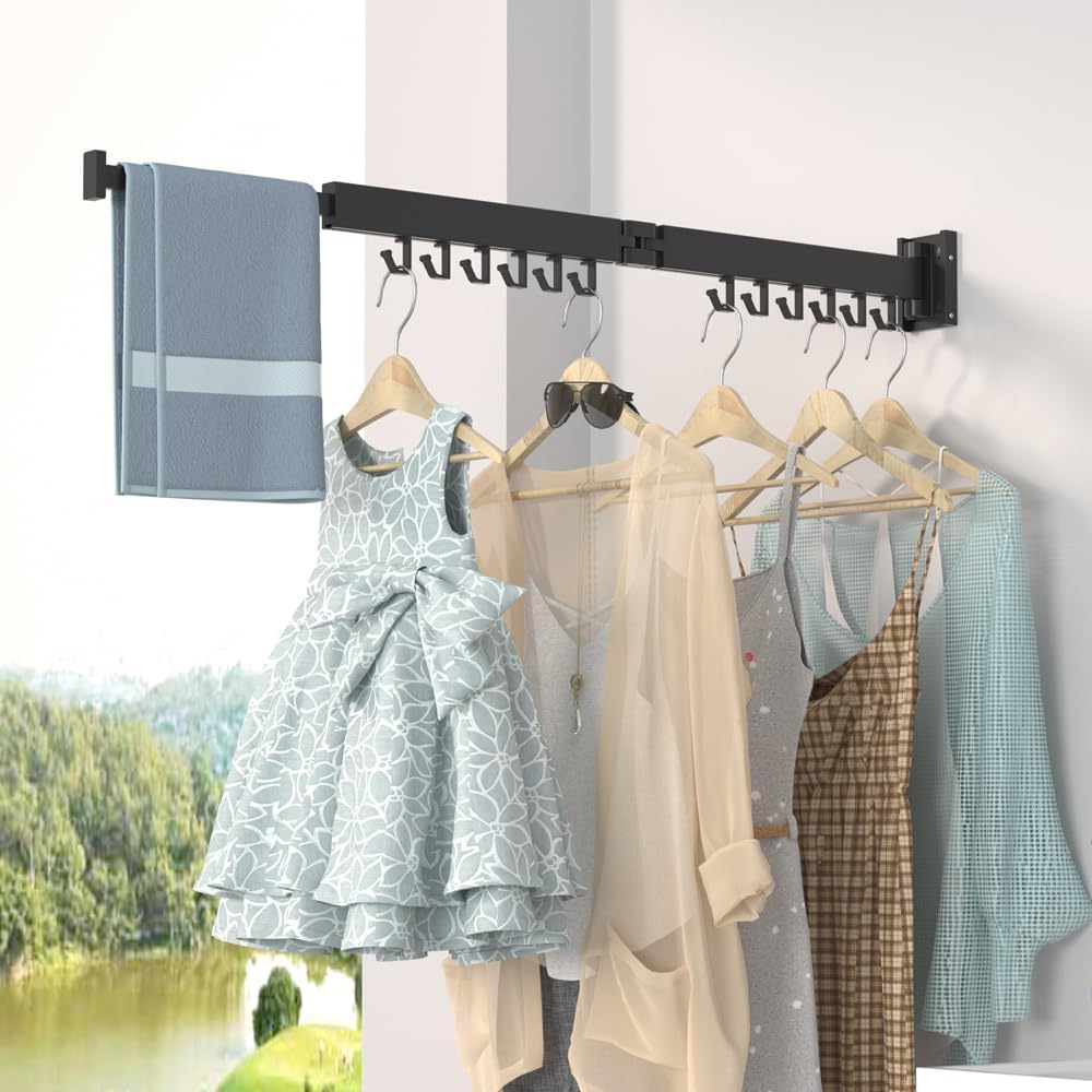 Wall Mount Single Folding Cloth Drying Rack